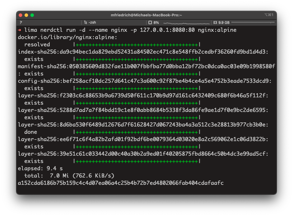 Docker Desktop alternatives on macOS: podman, nerdctl, Rancher Desktop